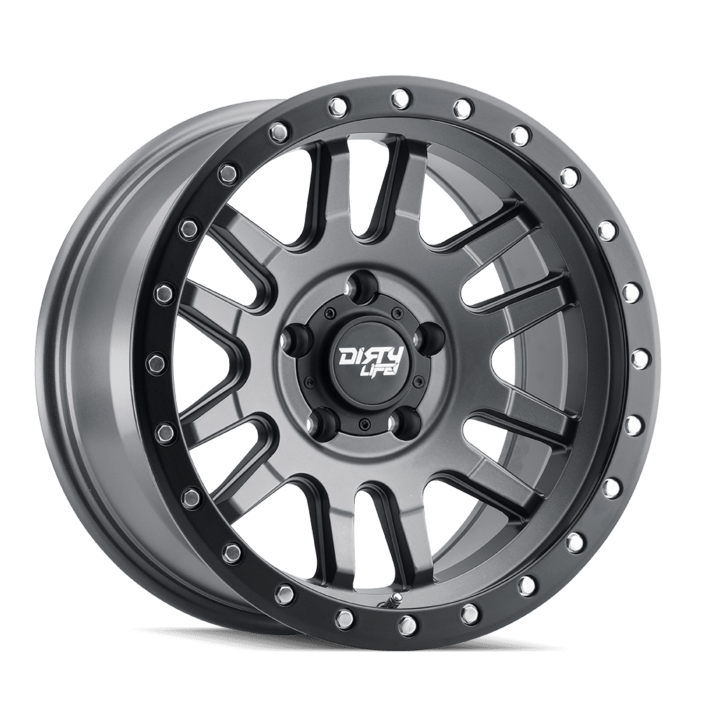 18x9 Dirty Life 9309 Canyon Pro Satin Graphite Black Ring Wheel 6x5.5 ...