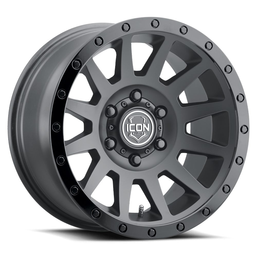 Icon Alloys Rim - 18x9 Satin Black Wheel 5x150 (25mm), Fits: '07-'21 ...