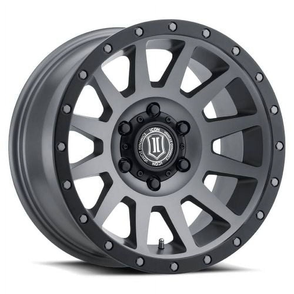 18x9 Icon Alloys Compression Titanium Wheel 6x5.5 (0mm) Fits select ...