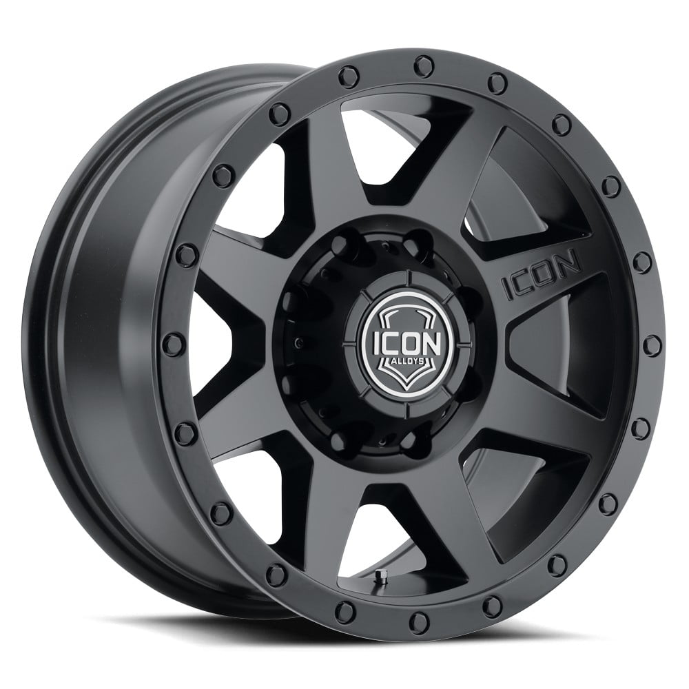 18x9 Icon Alloys Rebound HD Double Black Wheel 8x170 (6mm) - Walmart.com