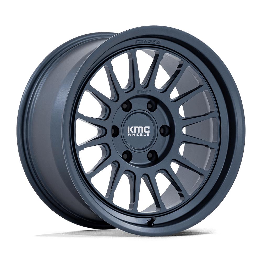 18x9 KMC KM447 Impact Metallic Blue FORGED Wheel 6x135 (-12mm ...