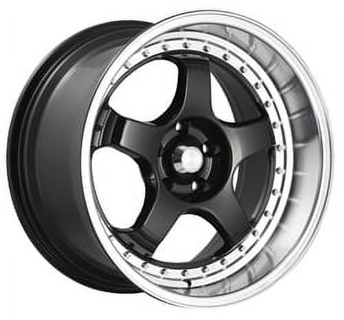 18x9 Konig 97B SSM Gloss Black W/Machined Lip Wheel 5x4.5 (22mm ...