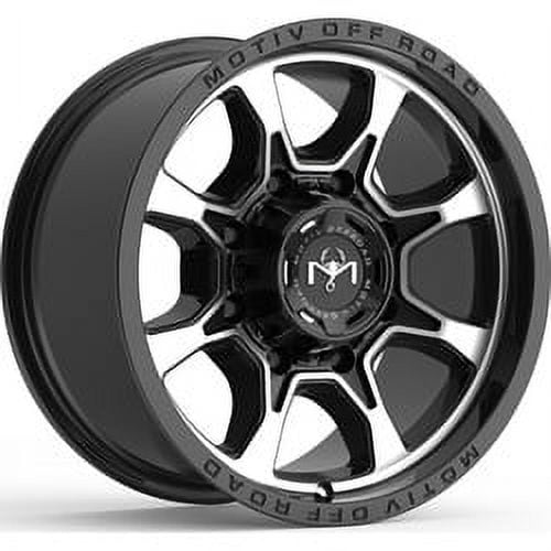 18x9 Motiv Off Road 427MB Gloss Black Machined Wheel 5x5/5x5.5 (18mm ...