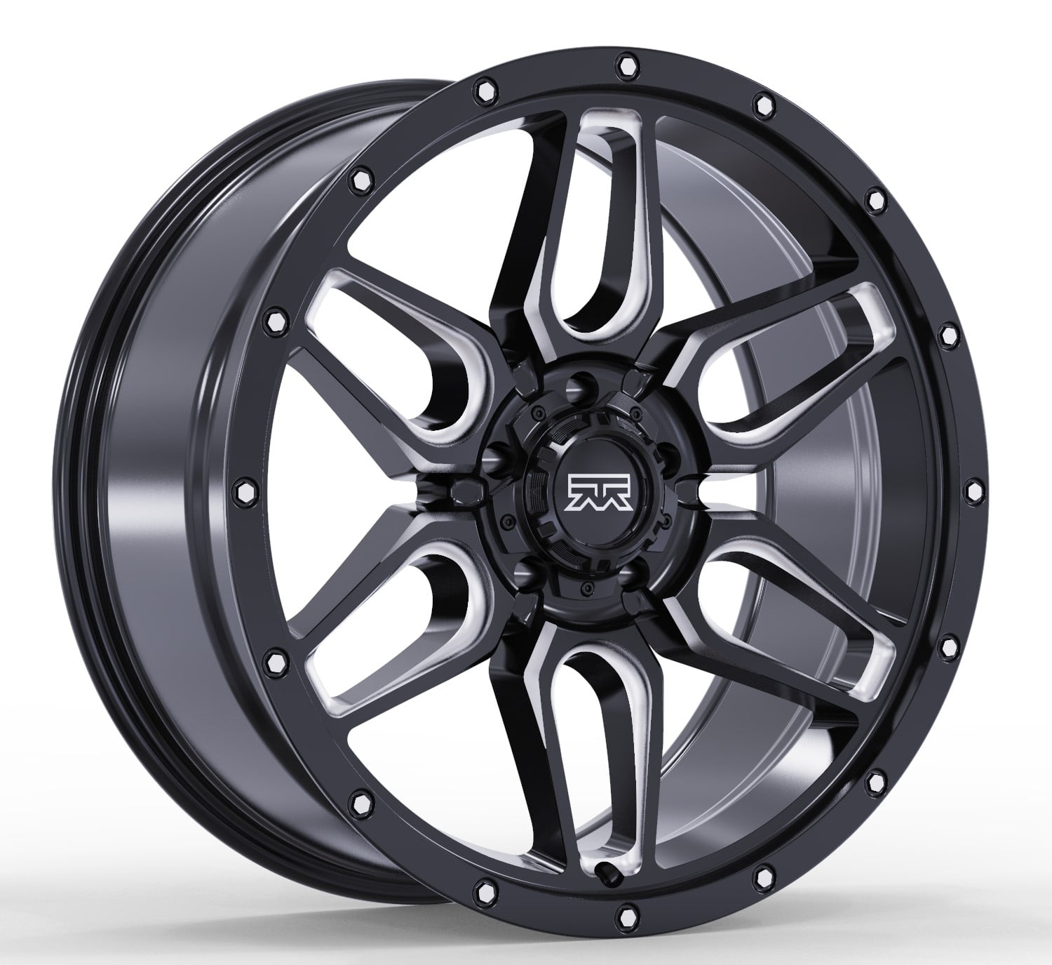 18x9 Mudder Trucker MT317 Barrier Black Milled 5x127 5x5 ET0 Wheel Rim ...