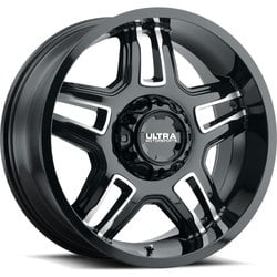 18x9 Ultra 153BK Armageddon Gloss Black Wheel 6x135 (18mm) - Walmart.com