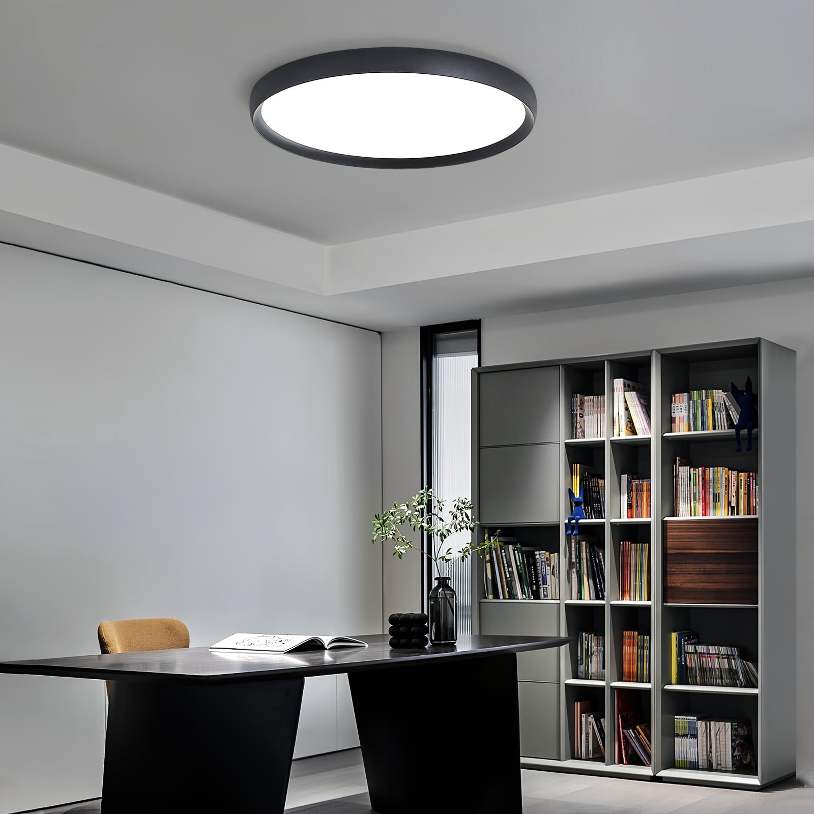 19.09" Modern Dimmable LED Ceiling Light - 30W, 3000K-6000K Color ...
