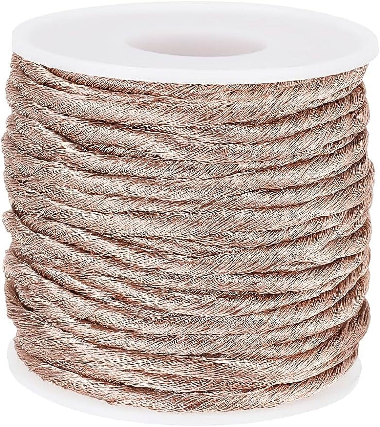 19.14 Yards Metallic Macrame Cord 3mm Champagne Color Twist Metallic ...