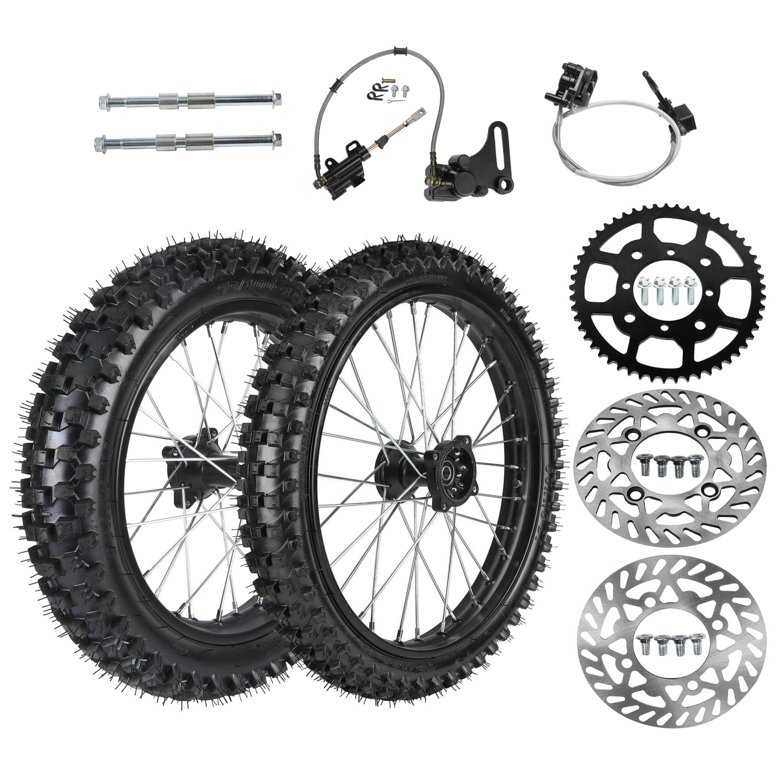 19" 16" Wheel Front 70/100-19+ Rear 90/100-16 Tire and Rim Combo Inner ...