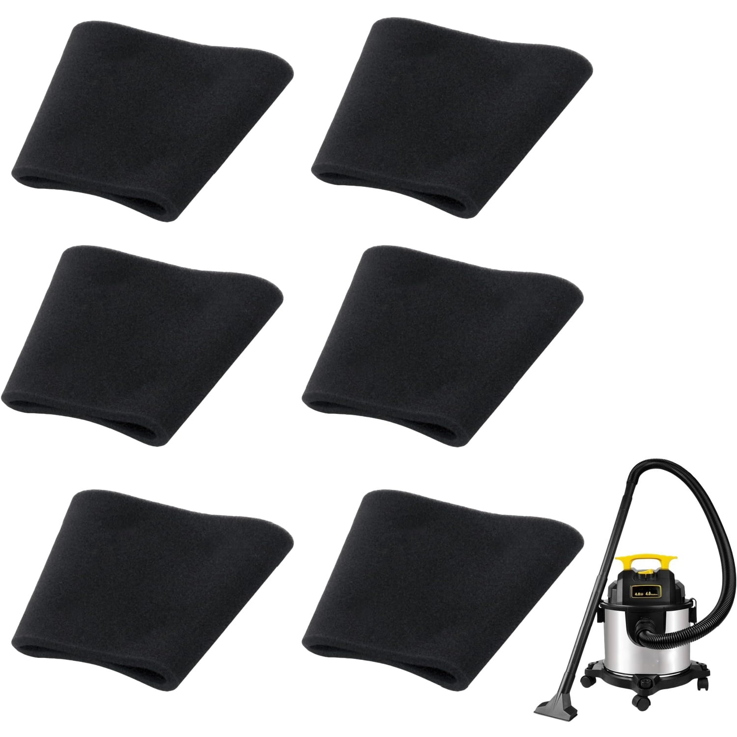 19-1600 Foam Filter for Stanley 5-18 Gallon Wet/Dry Vacuums, Fit for Stanley SL18115, SL18115P ...