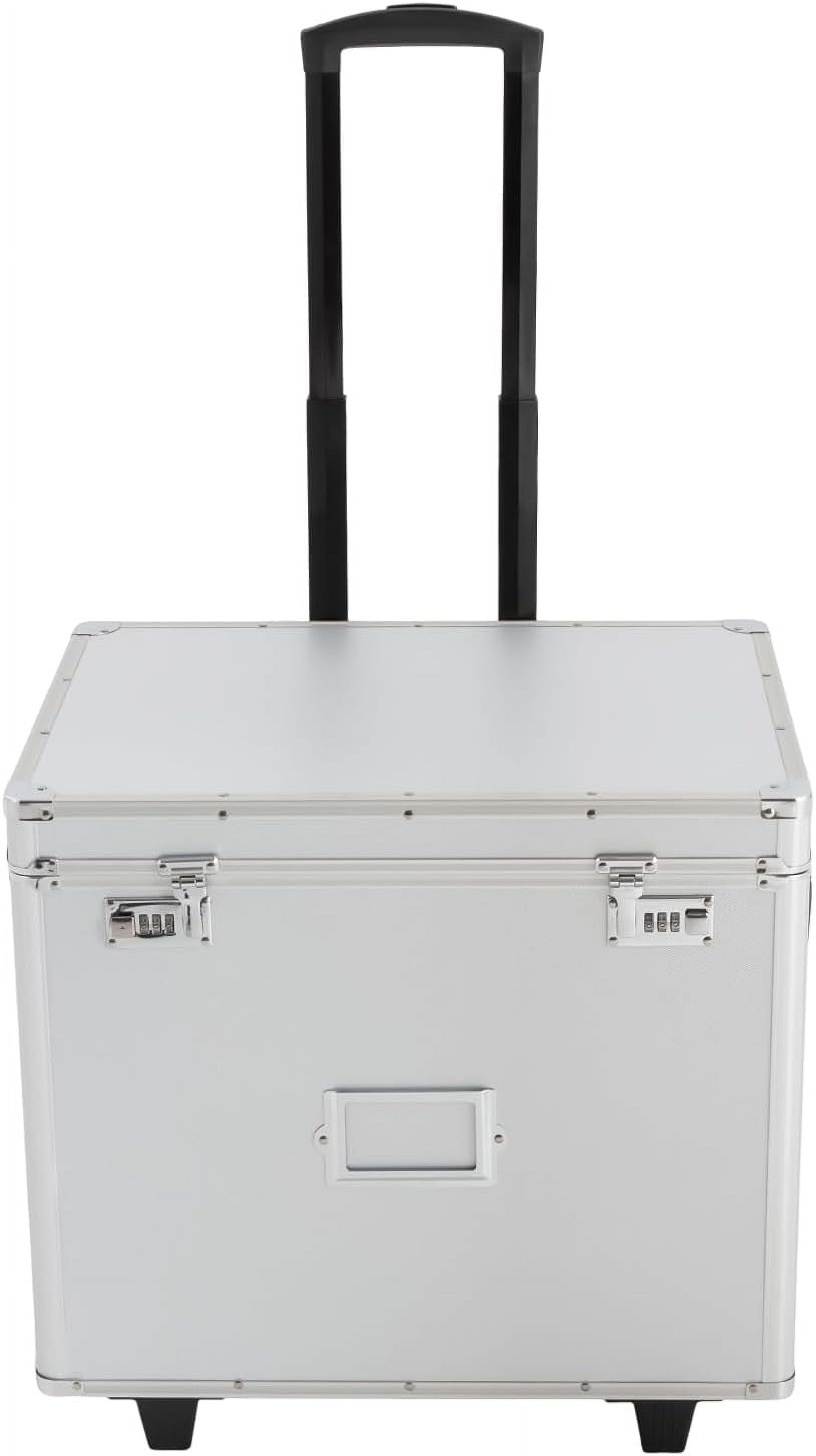 19.2'' x 15'' x 16'' Portable Locking File Storage Box with Handle ...