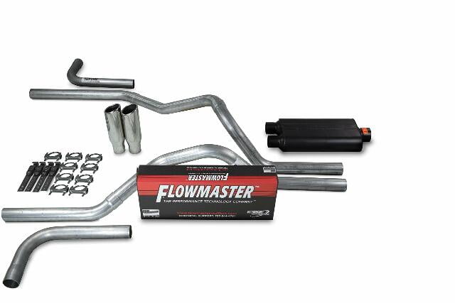 19-25 Chevy GMC 1500 2.5" Dual Exhaust Flowmaster 50 Side Exit Clamp on Tip - Walmart.com