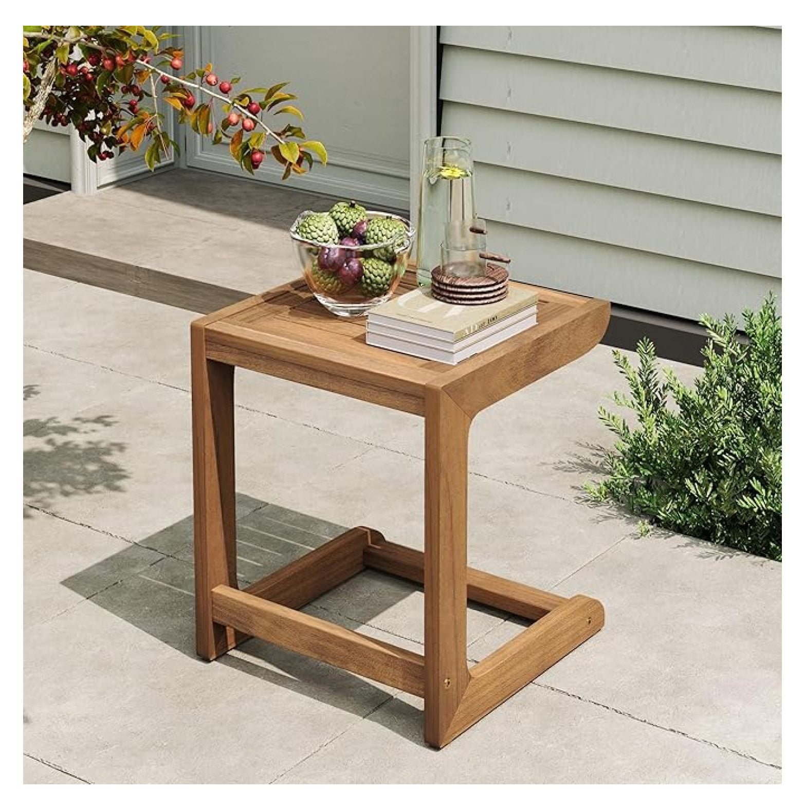 19.25" H Lightweight Patio End Table Ashwell Accent Table Small C ...