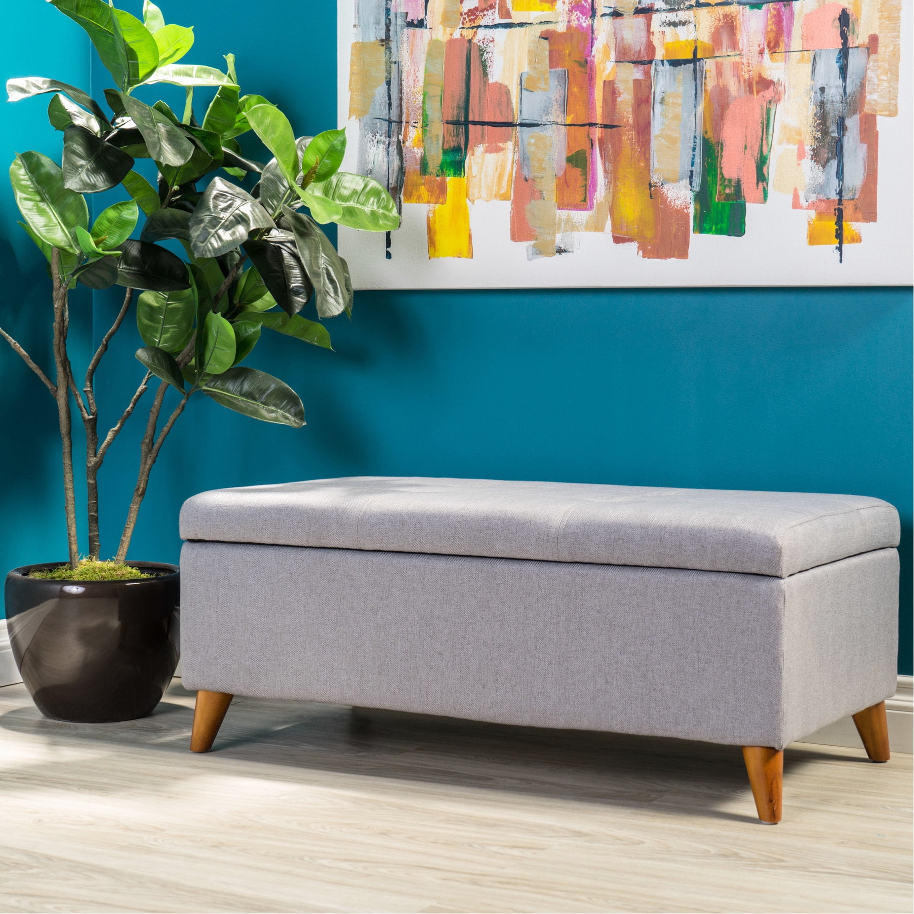 19.25-Inch Wide Ottoman+Board Game Storage”-“Family Fun+Keep Games ...