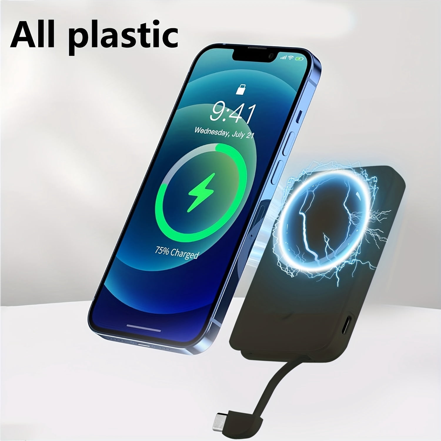 19.25W PD Charging Power Bank 5000Mah - Compact Wireless Charger ...