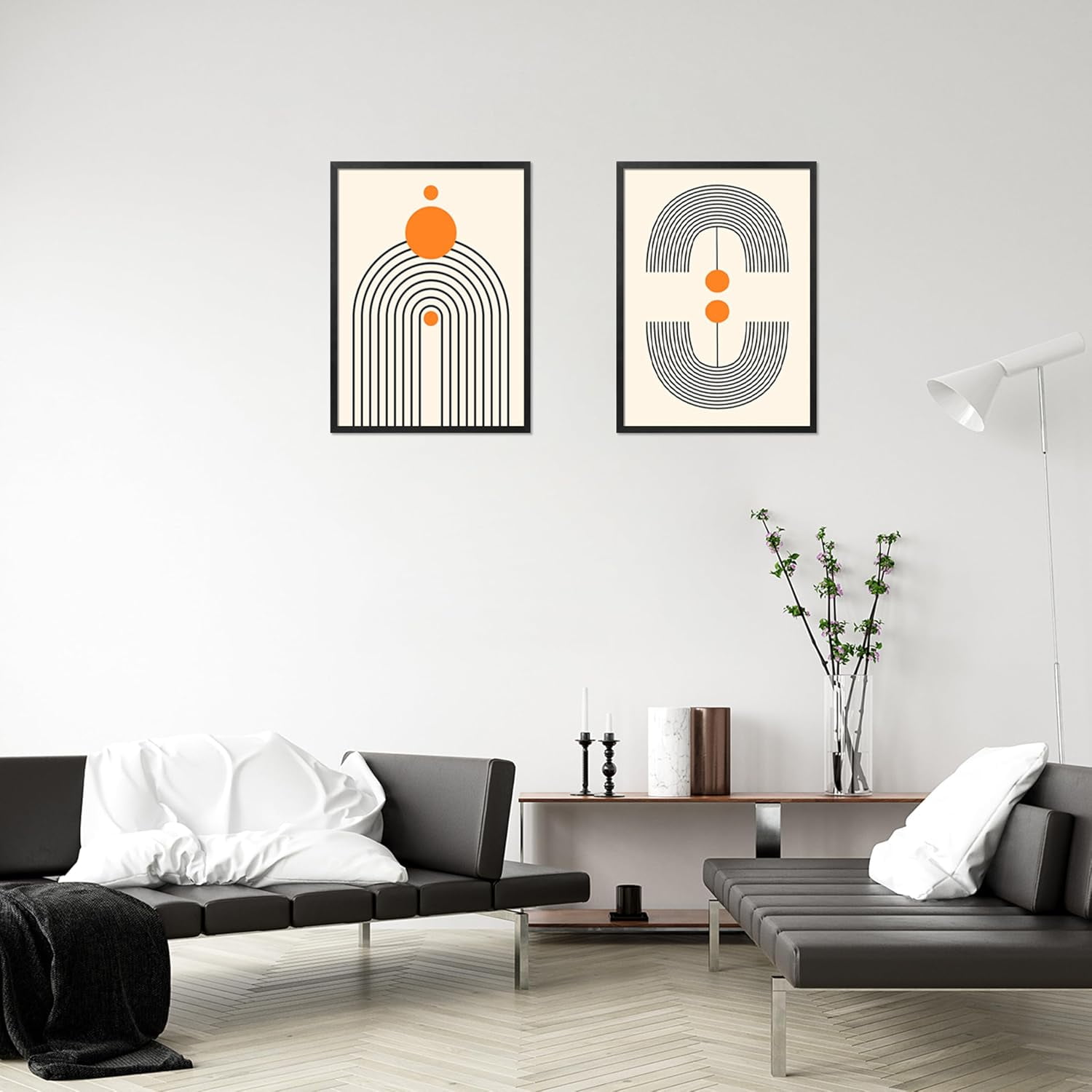 19.25x26.75 Poster Frame Black 2 Pack, HD Picture Frames for Horizontal ...