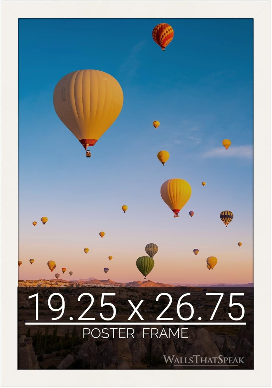 19.25x26.75 White Picture Frame for Puzzles Posters Photos or Artwork ...