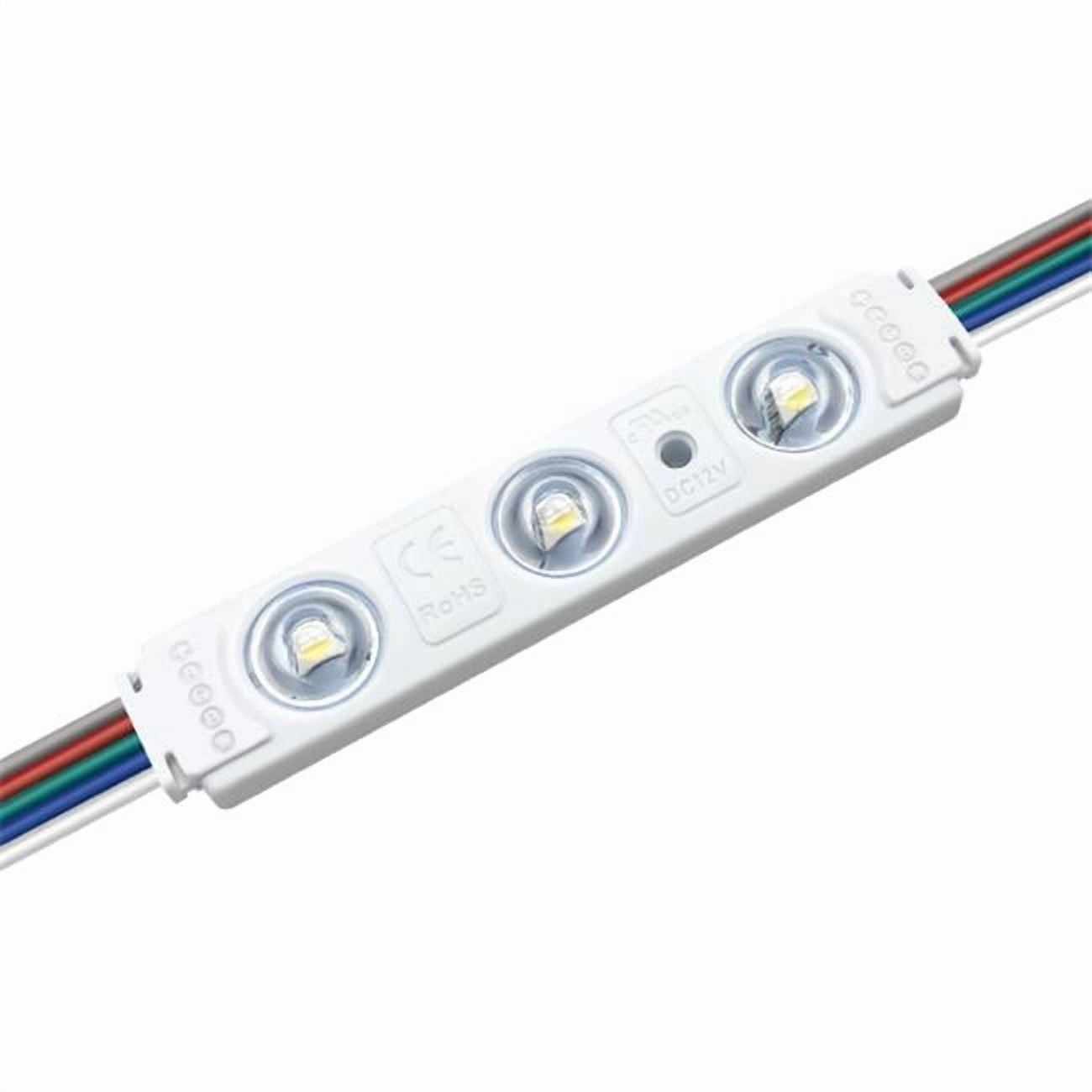 19.2W RGB Plus 3000K LED Channel Ray - 20 Modules - 12V, White ...