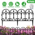 19.3FT Flexible Garden Landscape Edging 10 Pack Interlocking PP Lawn ...
