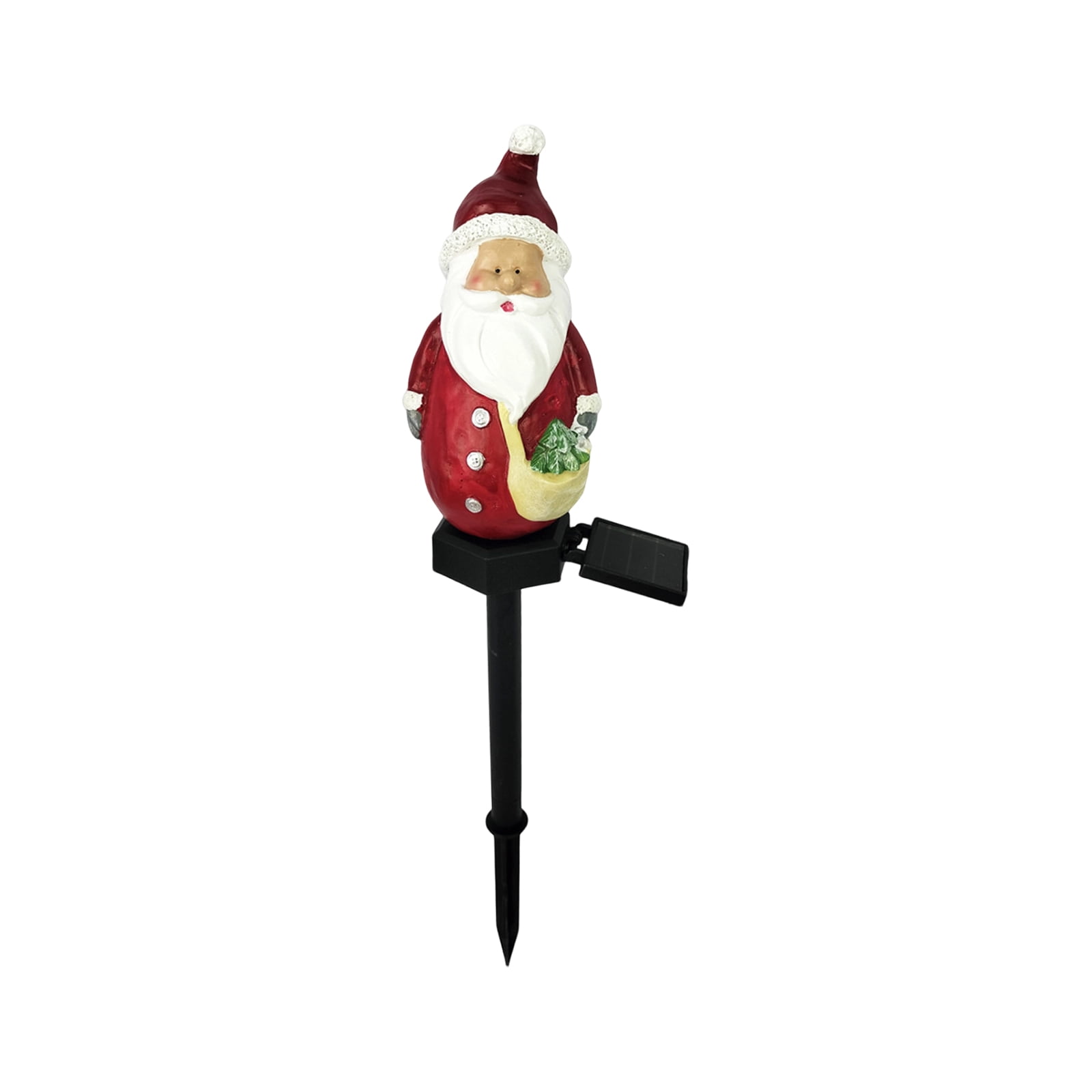 19.3in Santa Claus Garden Stake Figurine for Outdoor Yard Lawn Decor ...