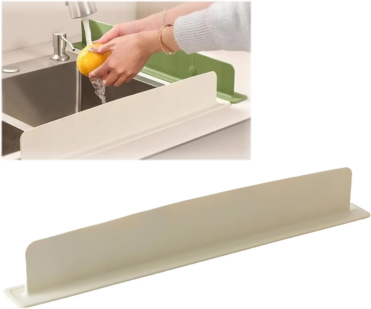 19.3inch Silicone Sink Splash Guard, 2026 New Silicone Sink Water ...