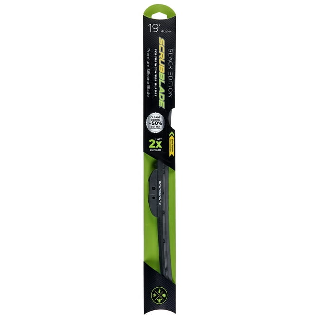 19" 480MM BLACK EDITION SILICONE SCRUBBLADE WIPER BLADE - Walmart.com
