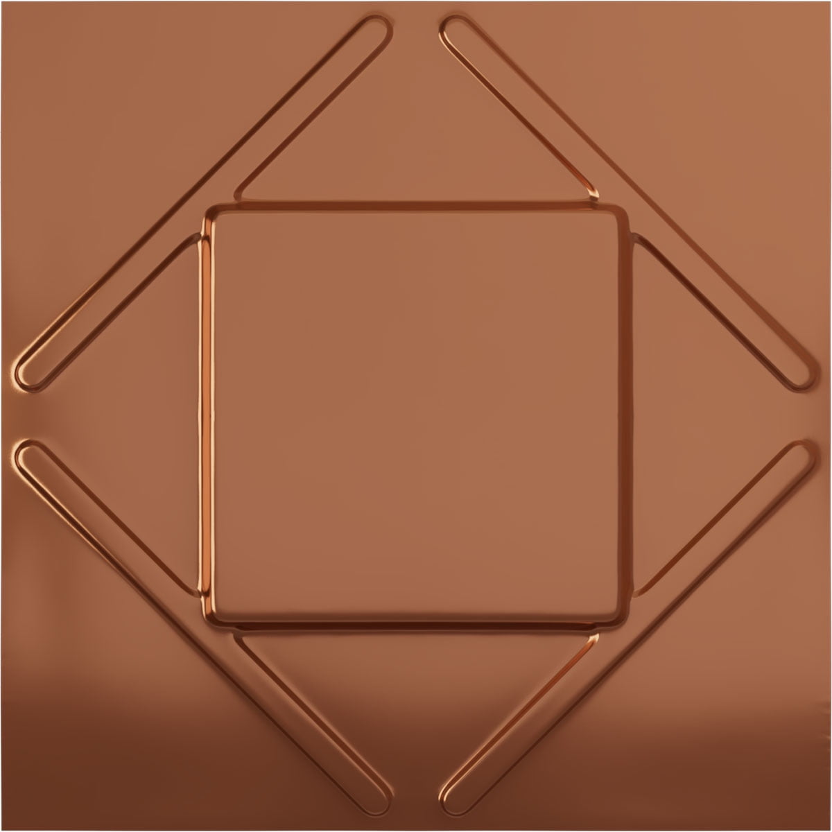 19 5/8"W x 19 5/8"H Aubrey EnduraWall Decorative 3D Wall Panel, Bright ...