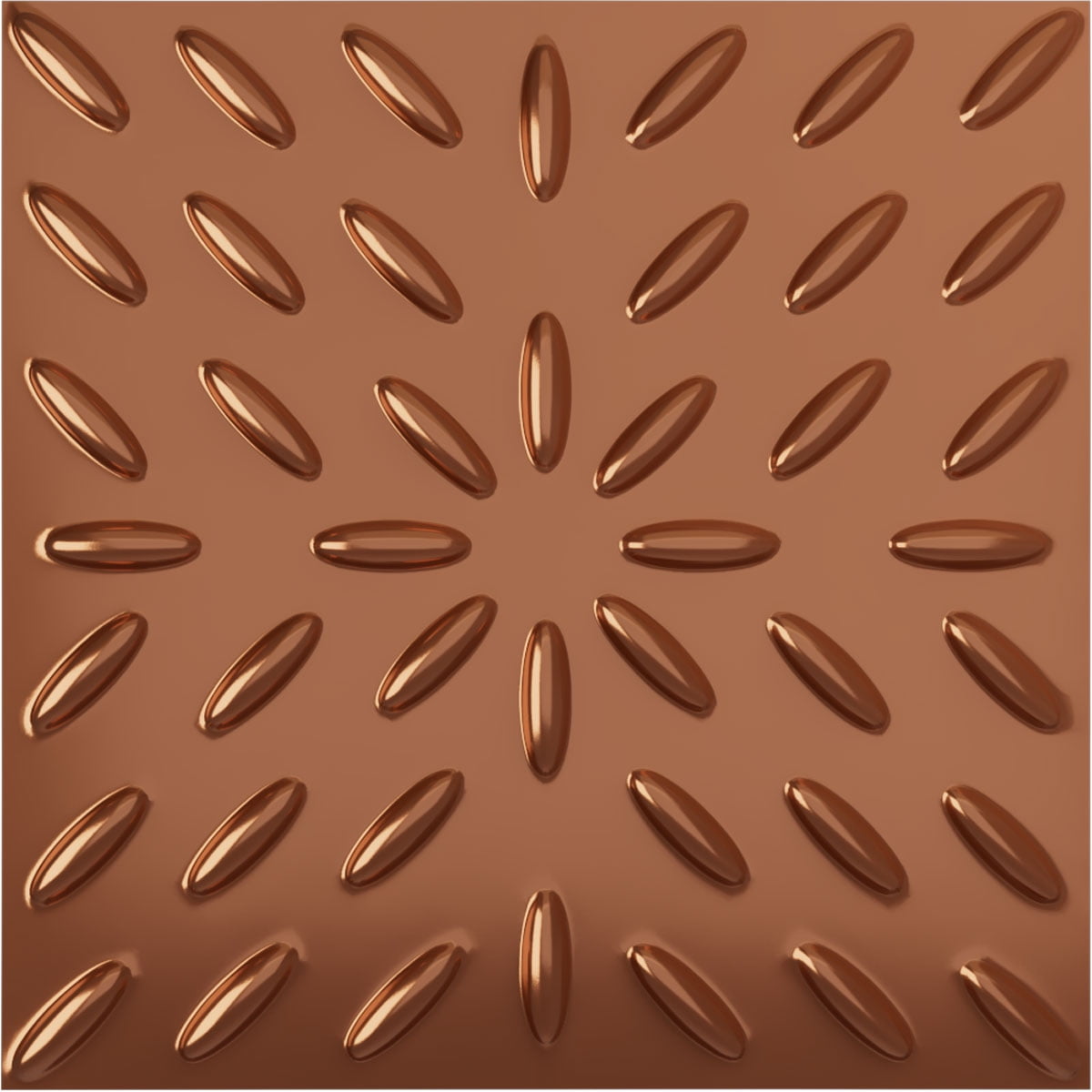 19 5/8"W x 19 5/8"H Blaze EnduraWall Decorative 3D Wall Panel, Bright ...