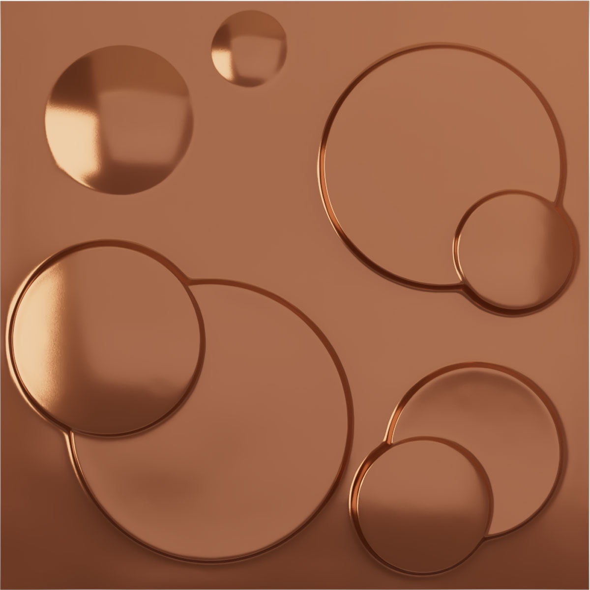 19 5/8"W x 19 5/8"H Finley EnduraWall Decorative 3D Wall Panel, Bright ...