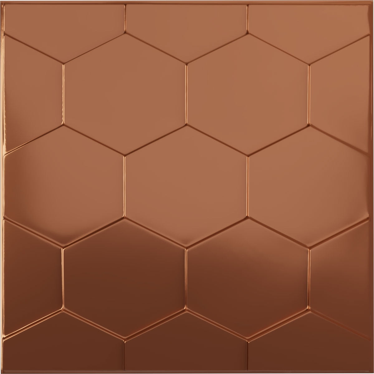 19 5/8"W x 19 5/8"H Honeycomb EnduraWall Decorative 3D Wall Panel ...