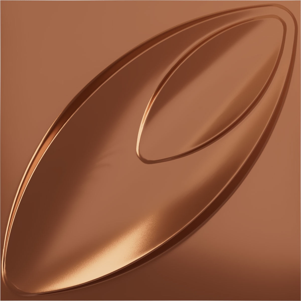 19 5/8"W x 19 5/8"H Iris EnduraWall Decorative 3D Wall Panel, Bright ...