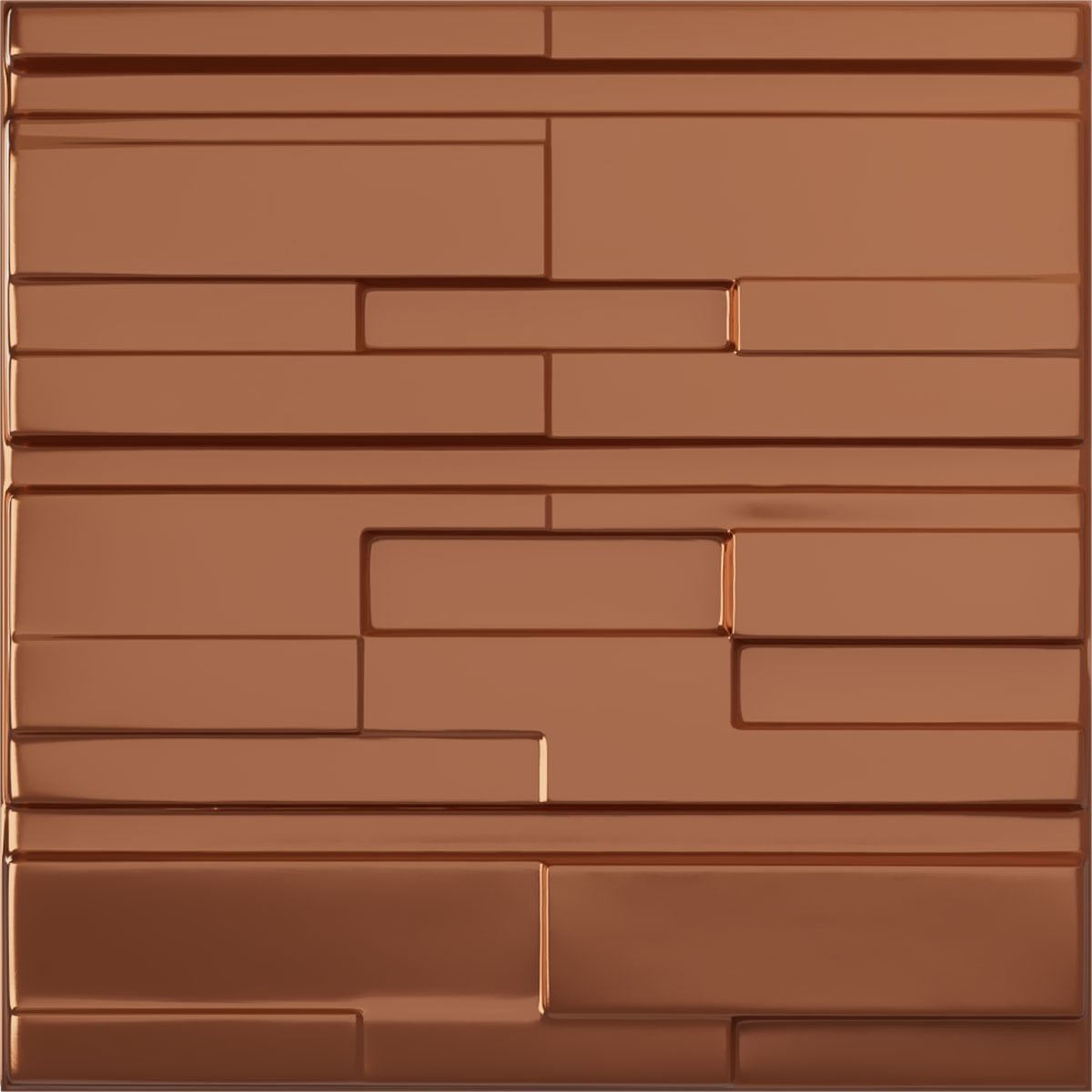 19 5/8"W x 19 5/8"H Offset Brick EnduraWall Decorative 3D Wall Panel ...