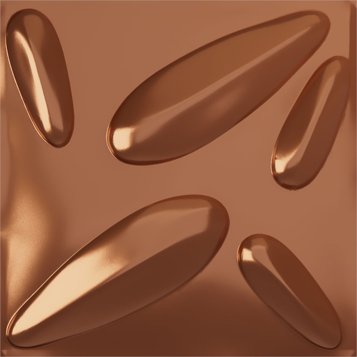 19 5/8"W x 19 5/8"H Petal EnduraWall Decorative 3D Wall Panel, Bright ...