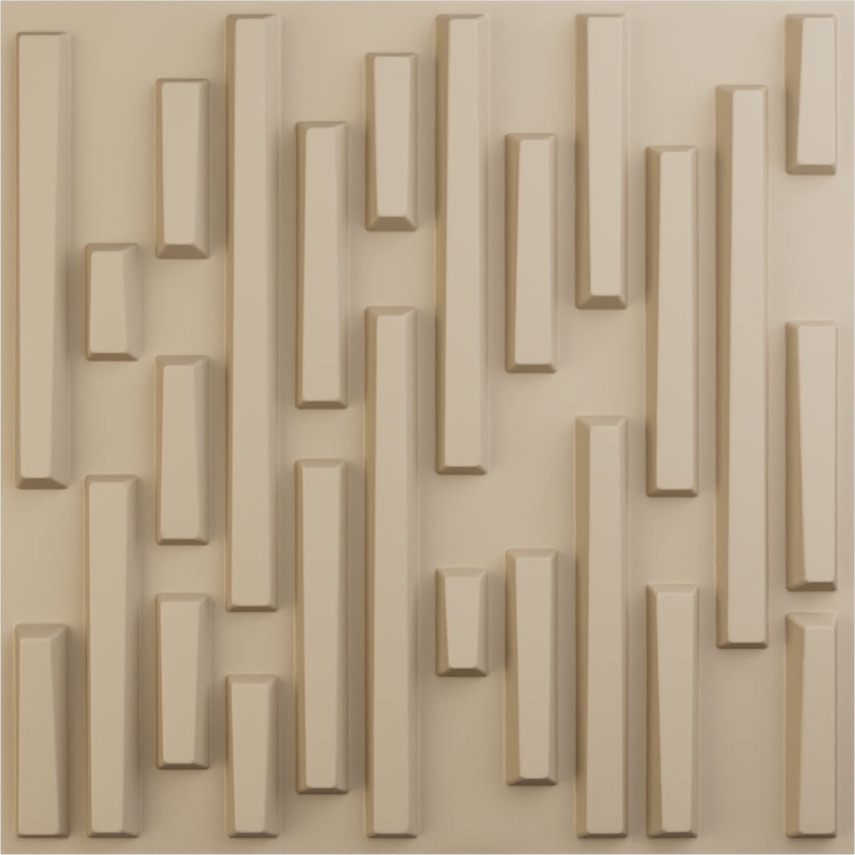 19 5/8"W x 19 5/8"H Staggered Brick EnduraWall Decorative 3D Wall Panel ...