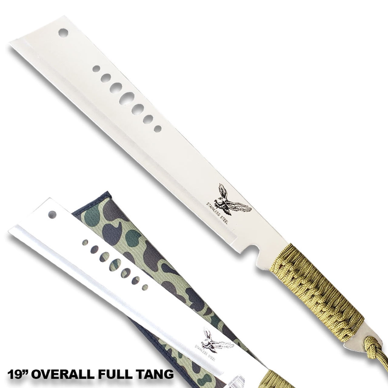 19.5" Full-Tang High Carbon Steel Blade Grass Cutter - Walmart.com