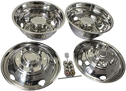 19.5 Inch 8 Lugs Stainless Steel Wheel Simulators for 1999-2002 Ford ...