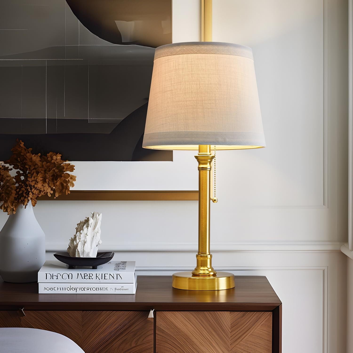 19.5" Small Table Lamp for Bedroom - Bedside Lamps for Nightstand ...