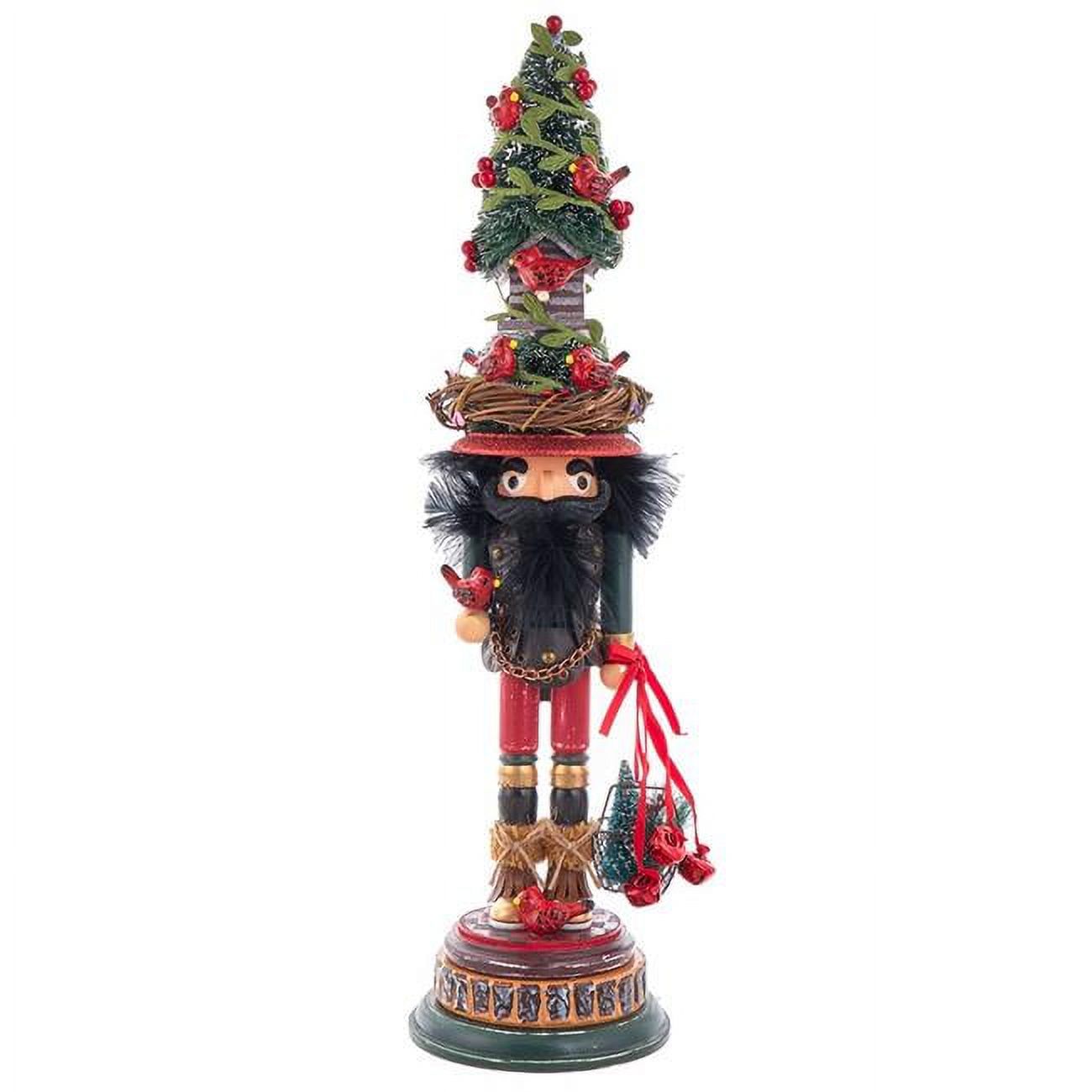 19.5 in. Hollywood Cardinal in Tree Hat Nutcracker - Walmart.com