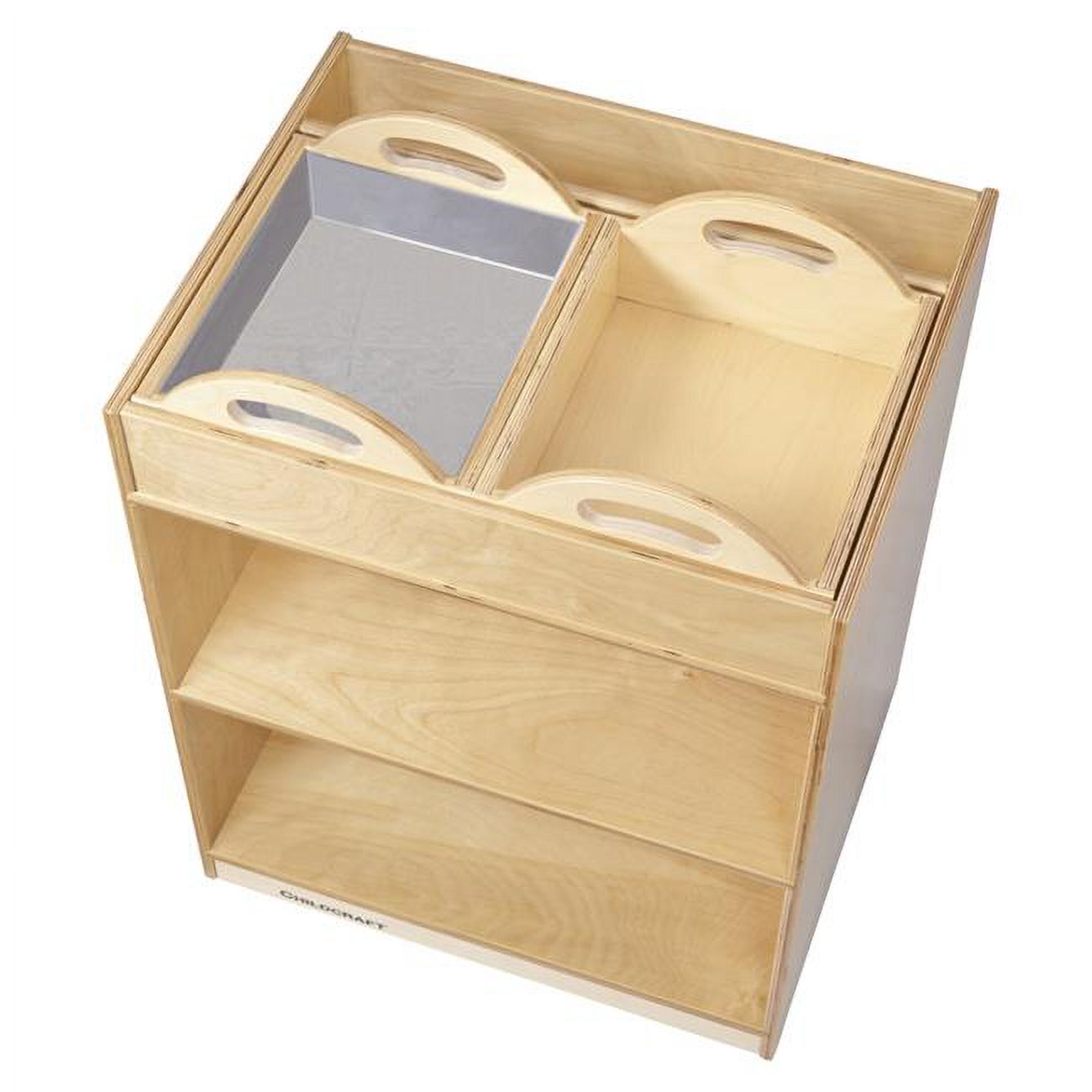 19.5 x 32.62 H x 24.5 in. Compact Mobile Science Station with 2 Trays ...