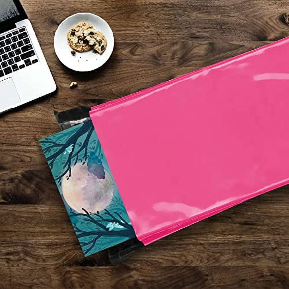 19.5"x22" (50cm x 56cm) 500pcs Rose Red Poly Bag Mailers Plastic ...