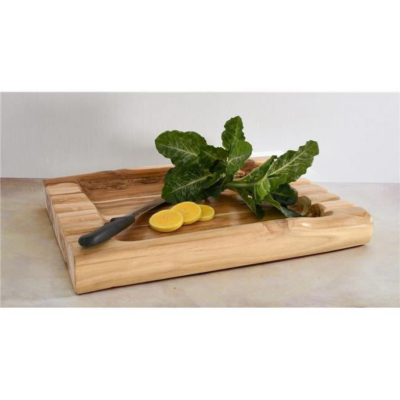 19.50 x 14.50 x 2.00 in. Double Teak Branch Board - Walmart.com