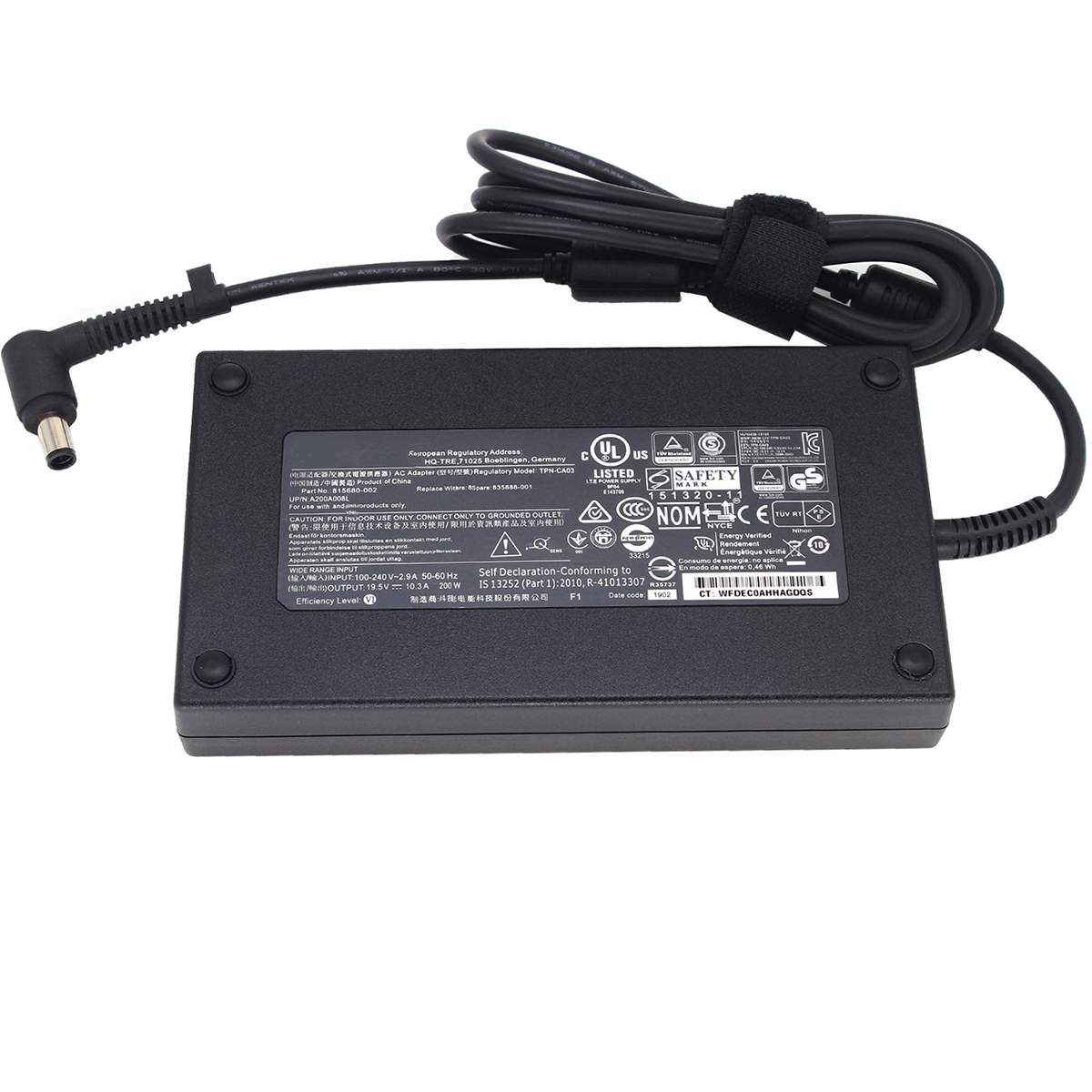 19.5V 10.3A 200W 7.4*5.0mm Laptop Charr For 8740W 8760W 8770w ZBOOK ...