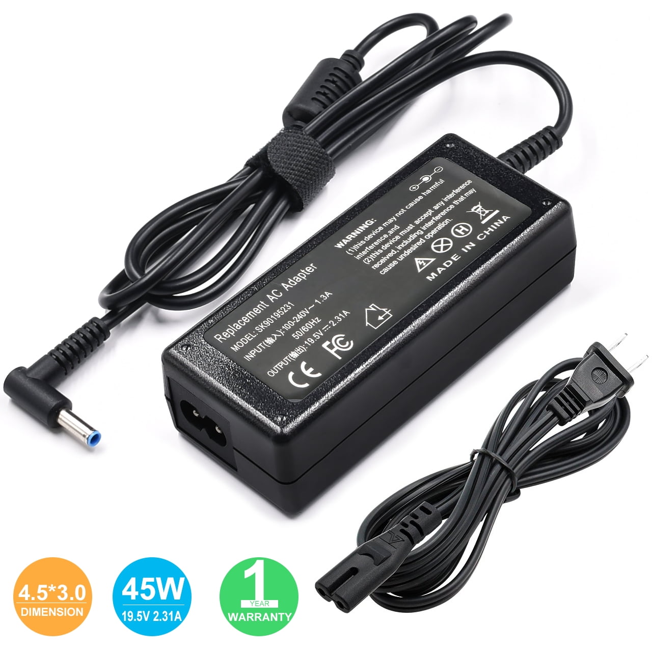 19.5V 2.31A 45W Laptop AC Power Adapter Charger for HP Stream 11 13 14 ...