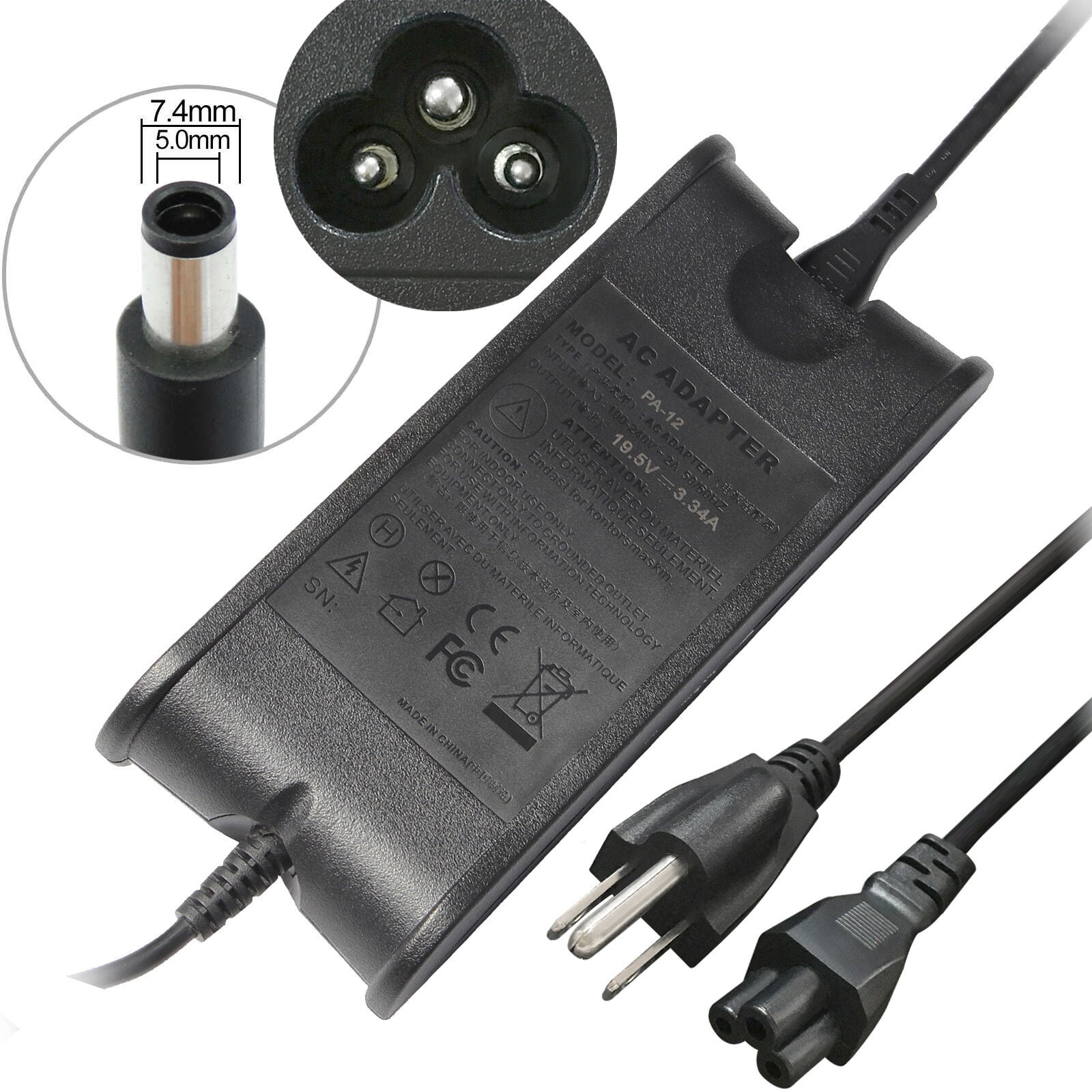 19.5V 65W Charge Adapter + 1.2M power cord For Dell Latitude E6400 ...