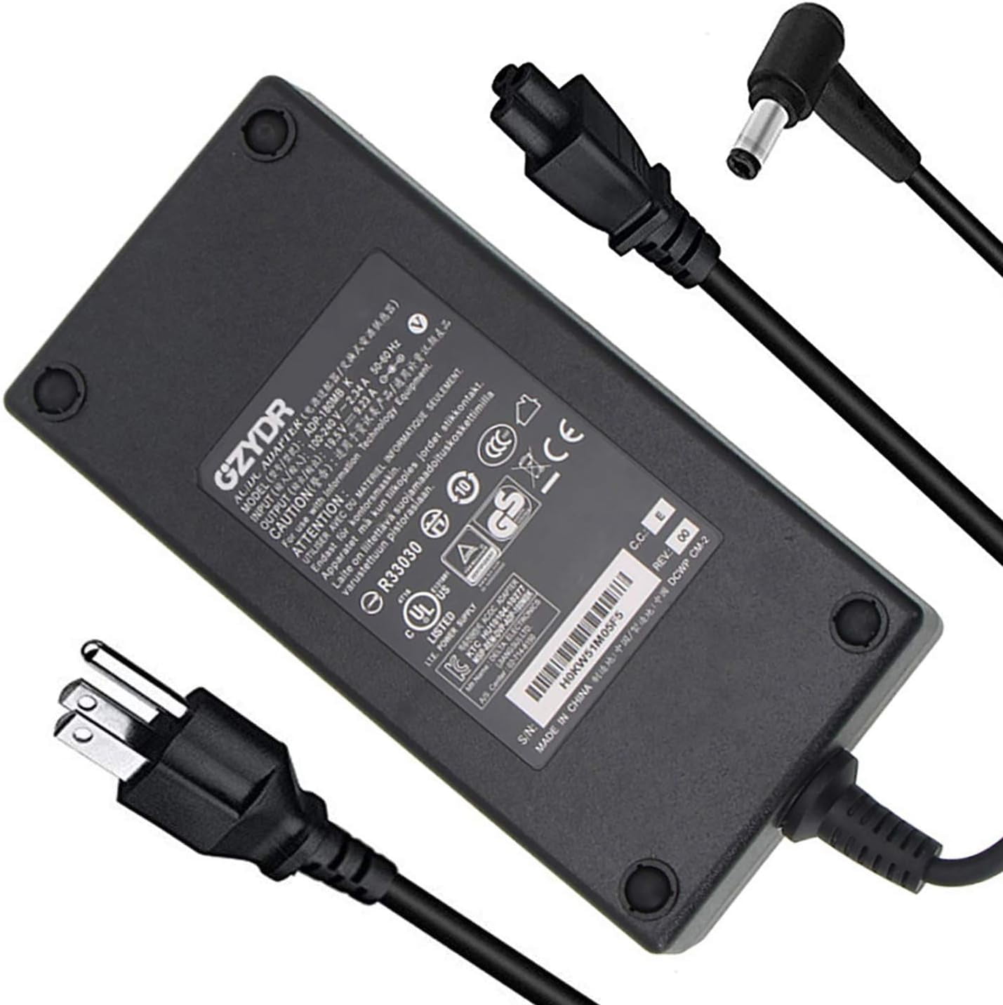 19.5V 9.23A 180W Laptop Charger for MSI GS65 GS63VR GT70 GF65 GS75 GS63 ...