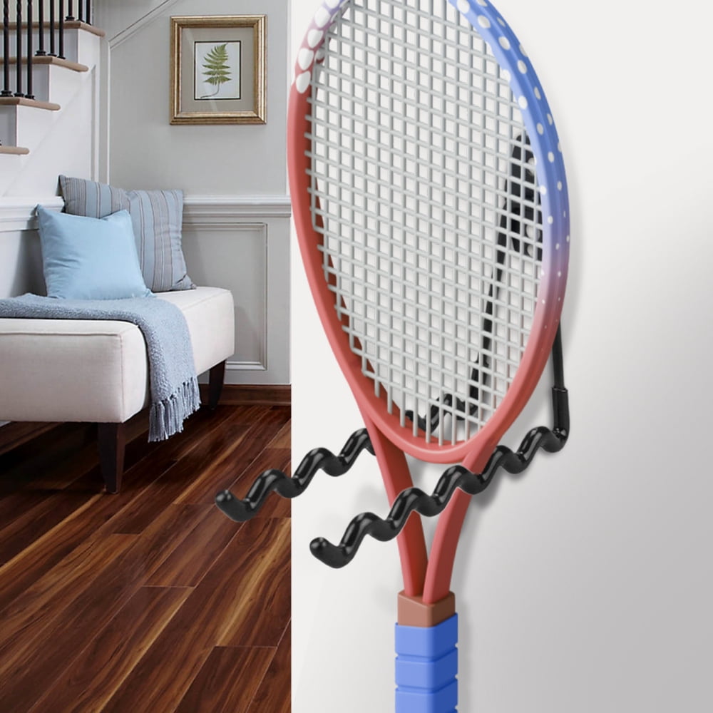 19.5x16x6.8cm Tennis Racket Holder Wall Mounted Badminton Racket stand ...