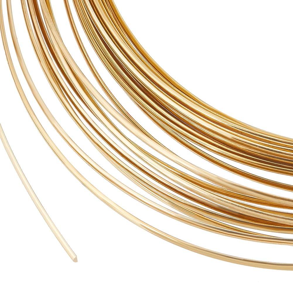 19.6 Feet 22 Gauge Half Round Copper Wire 1.6mm Wide Brass Craft Wire ...