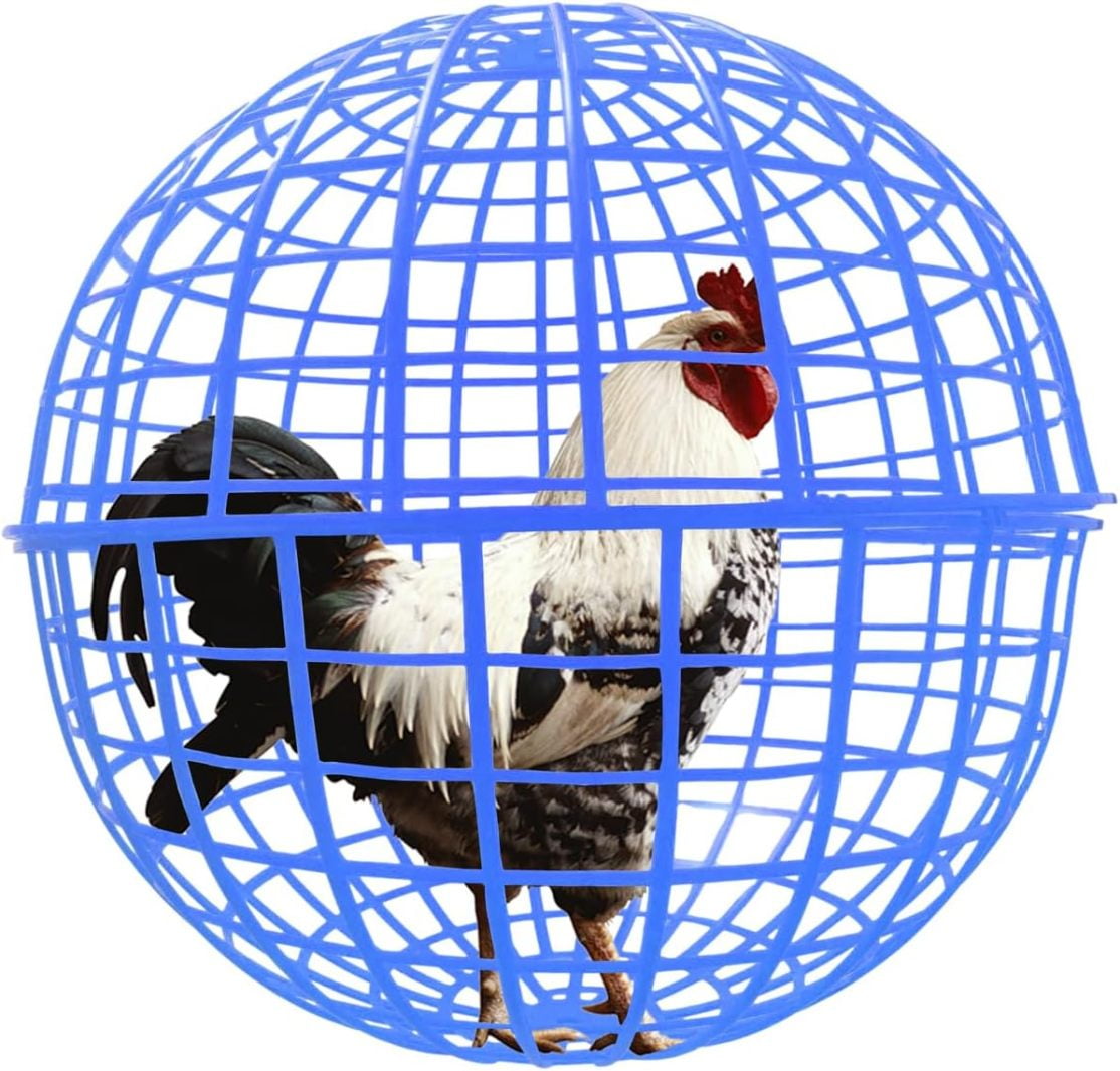 19.6" Pet Removable Safety Cage Chicken Coop Ball Cage Rolling ...