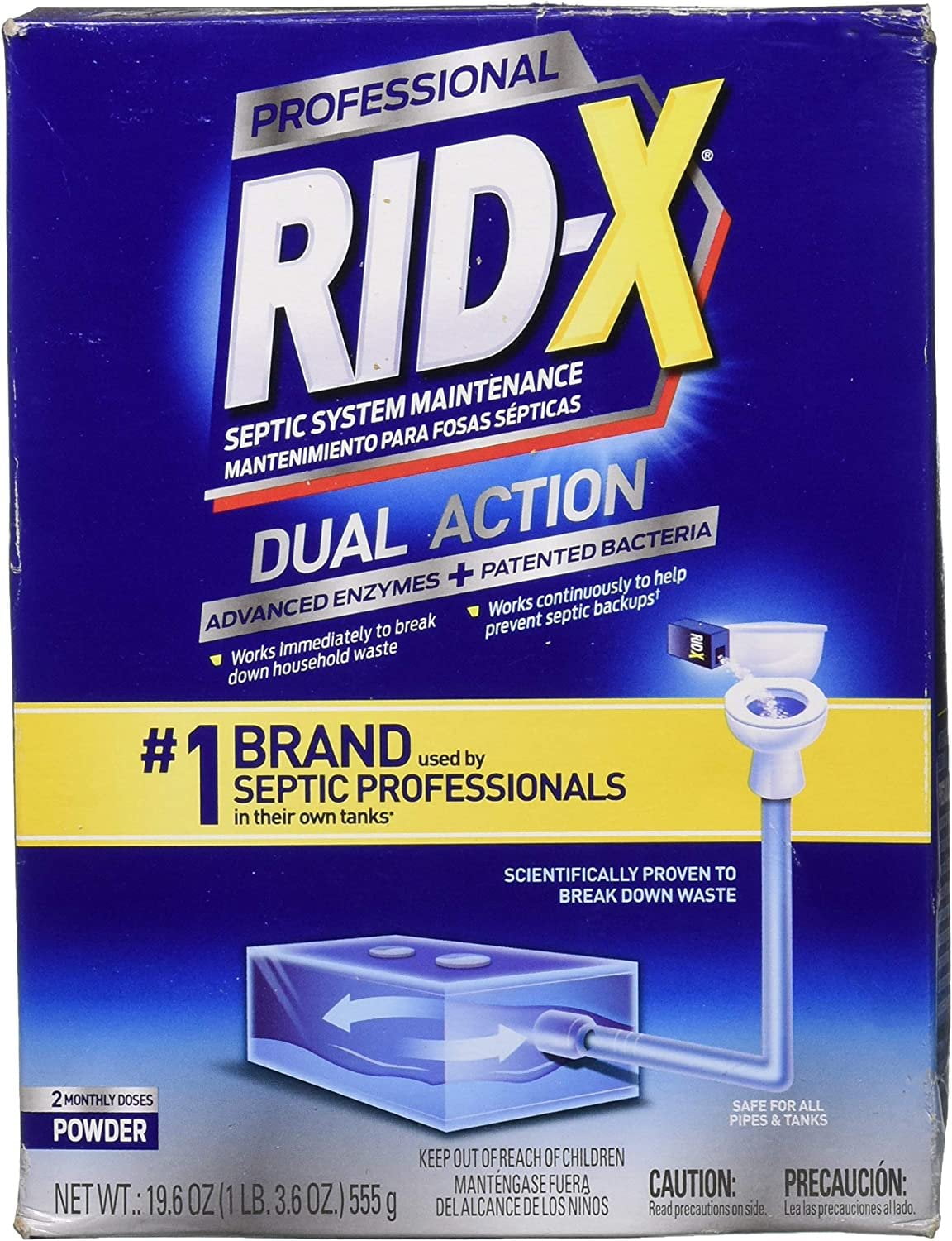Rid-X Septic System Treatment Powder, Breaks Down Solid Waste, Safe for ...