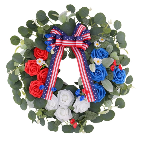 19.6 in. US 250 Wreaths — 4th of July Decorations — Porch Hooks, Tree ...