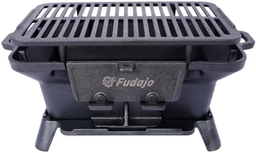 19.6''x10.6''x8.2'' Outdoor Grill, Versatile Portable Small Charcoal ...